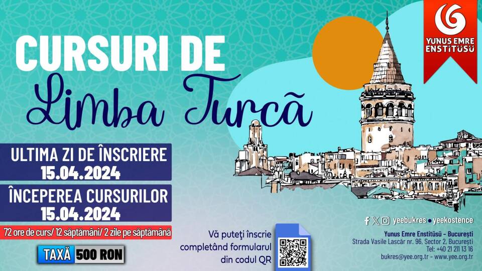Curs de limba turcă la Yunus Emre Enstitüsü - ethnicmarket.ro